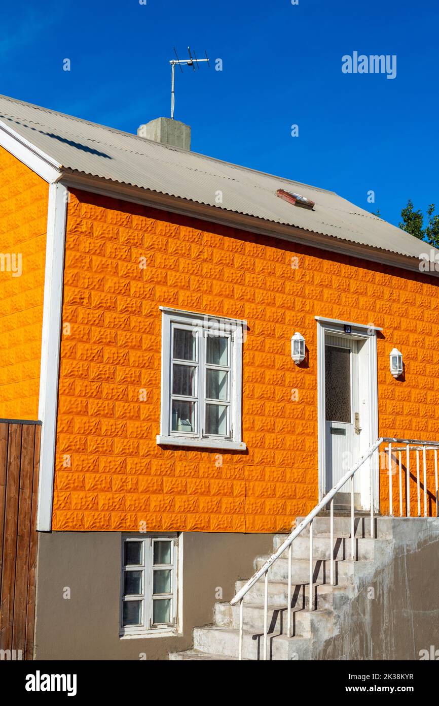 Colourful house akureyri iceland hi-res stock photography and images ...