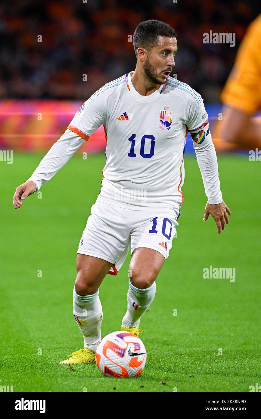 Belgium's Eden Hazard pictured in action during a soccer game between ...