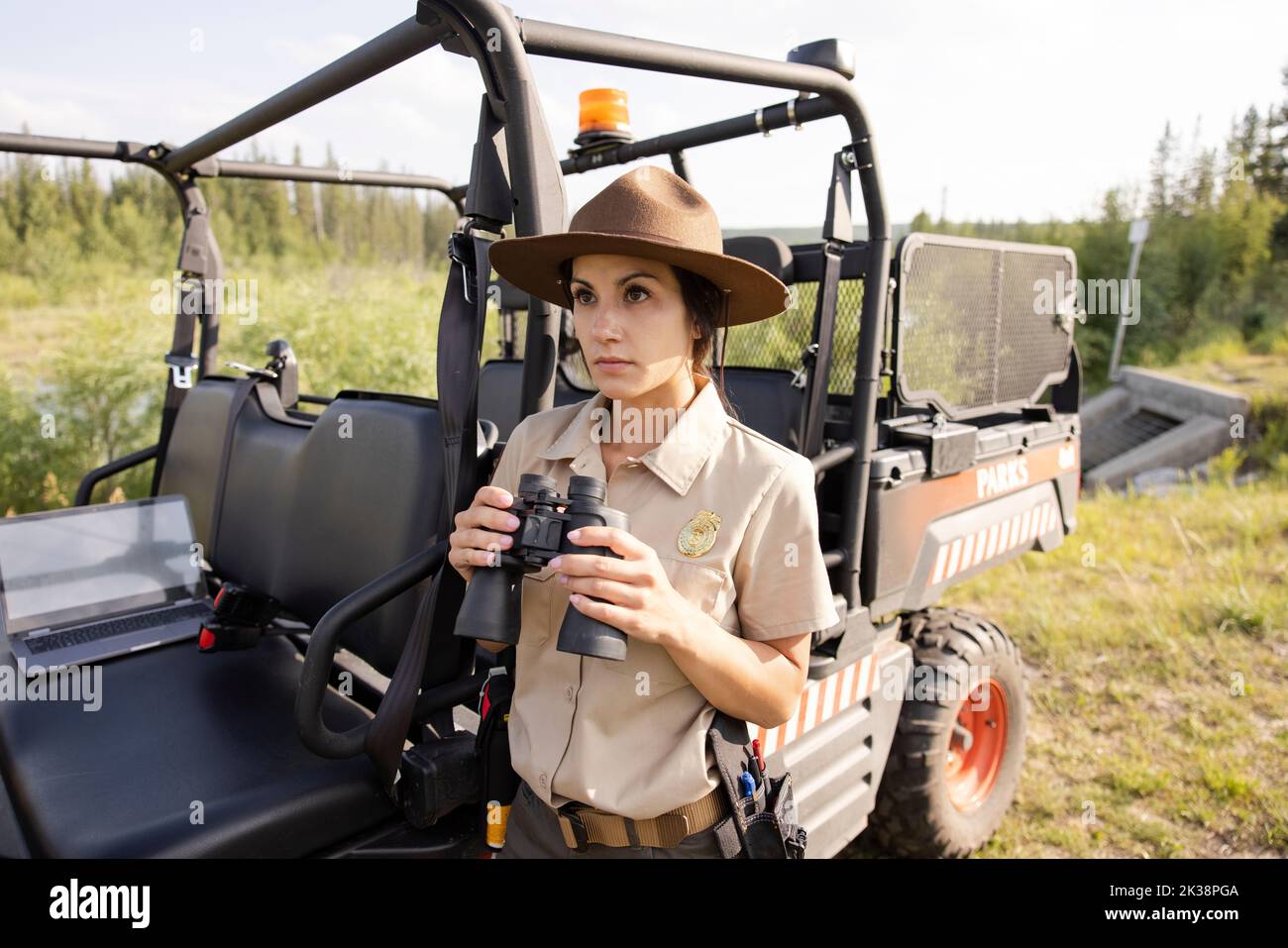Forest ranger vehicle hi-res stock photography and images - Alamy