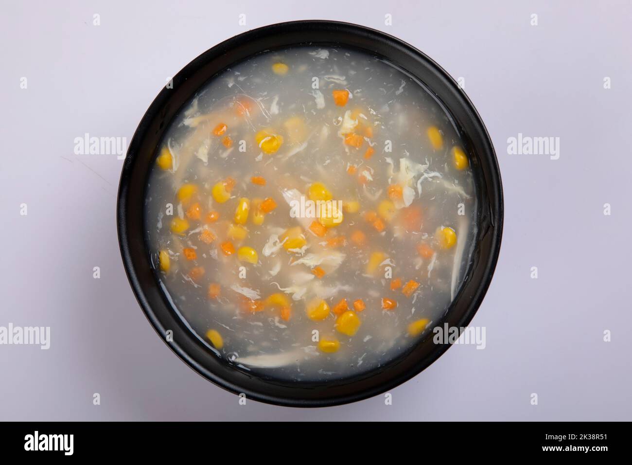 Chicken corn soup Stock Photo - Alamy