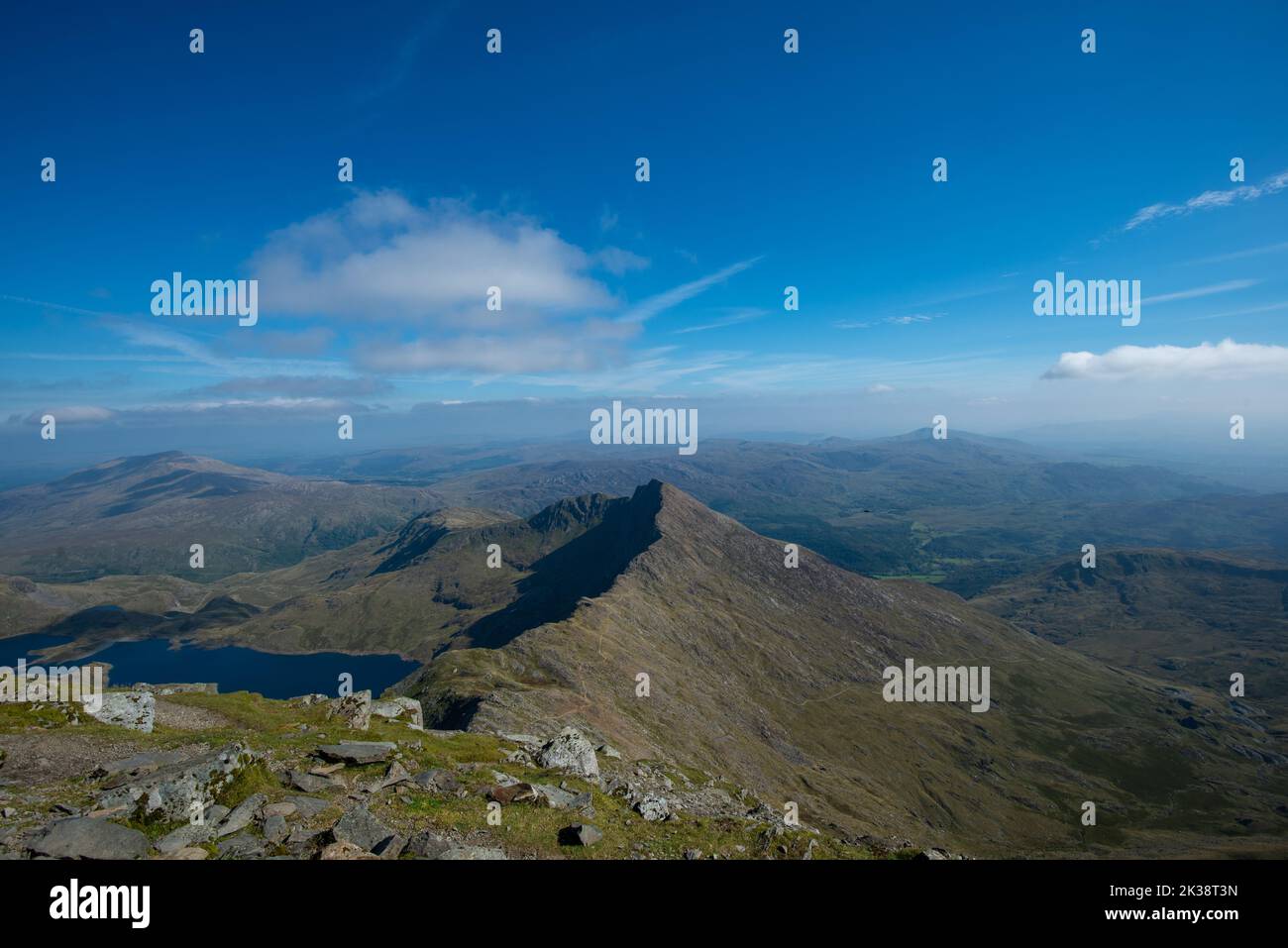 The summit at Snowdon, North Wales Stock Photo - Alamy