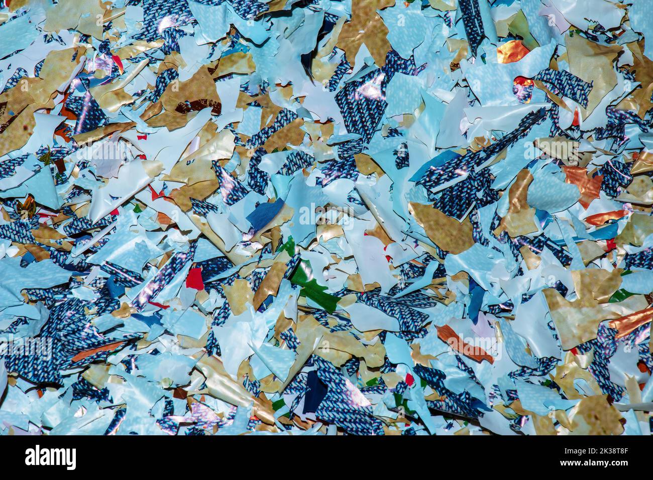 Remains of a biodegradable plastic bag after decomposition. Self ...