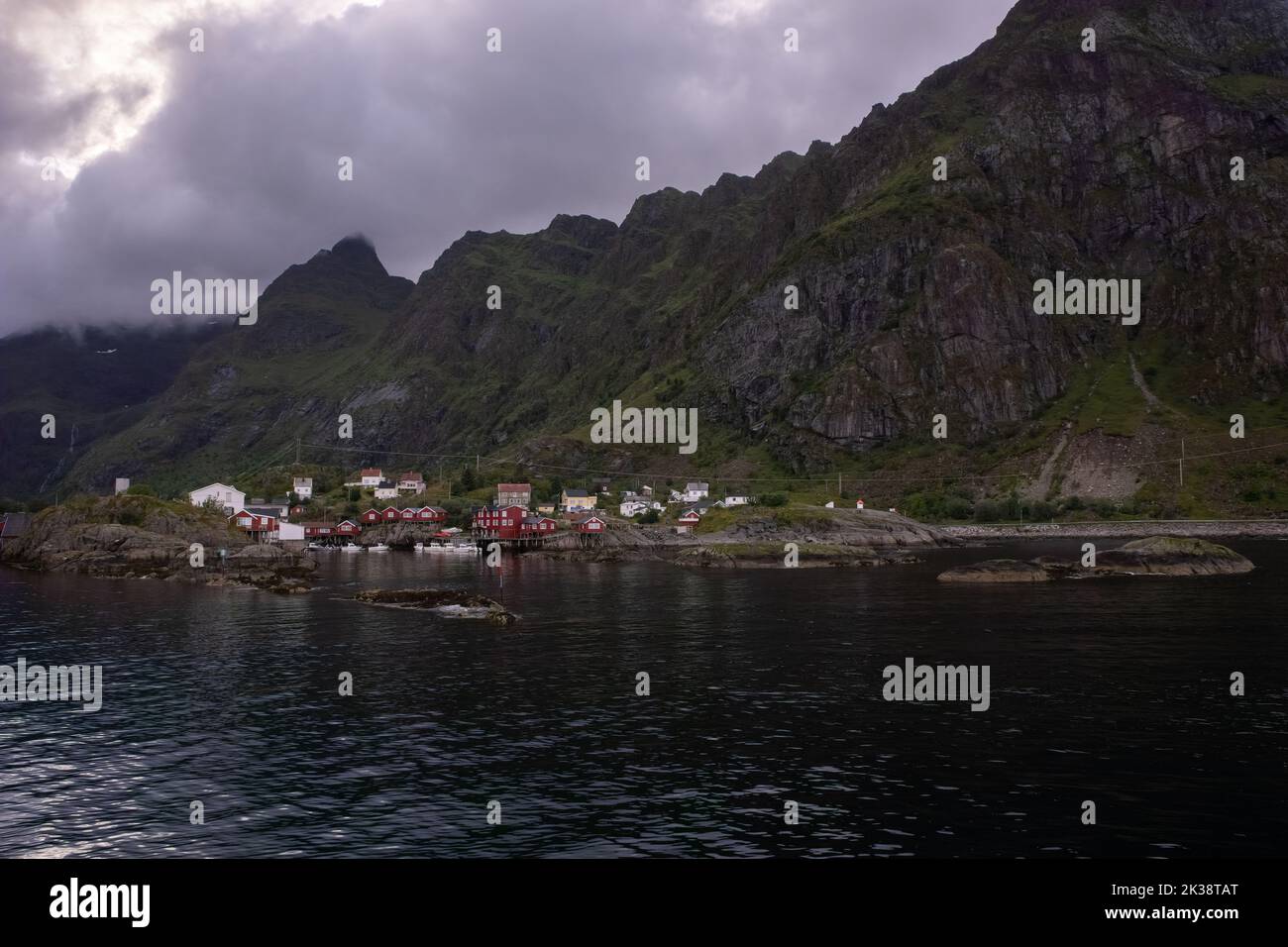 A I Lofoten, Sorvagen Norway - July 18, 2022: Beautiful scenery of A I ...