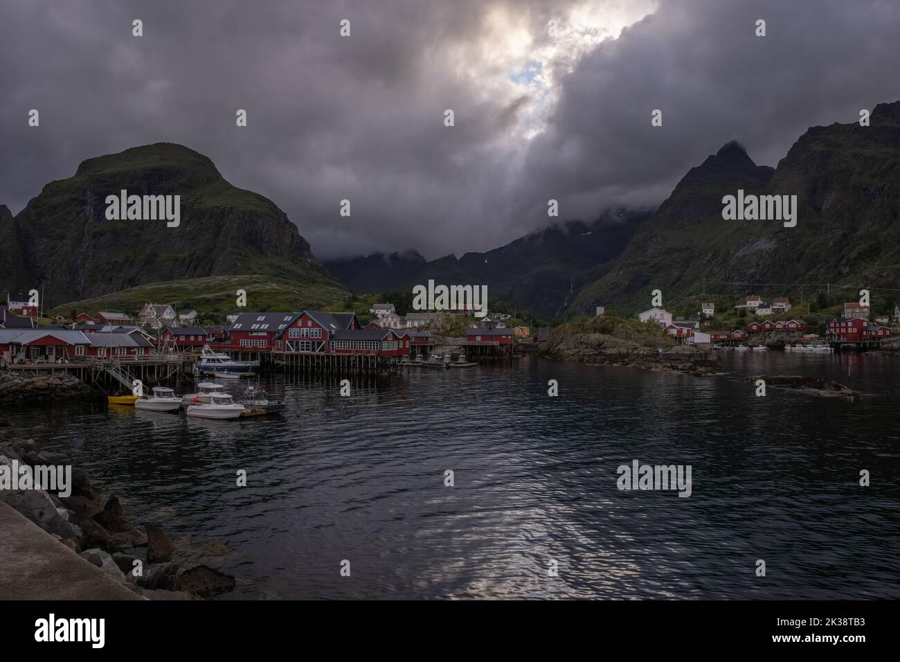 A I Lofoten, Sorvagen Norway - July 18, 2022: Beautiful scenery of A I ...