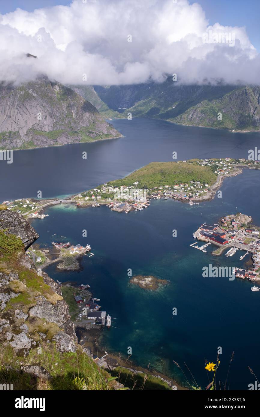 Reine, Sorvagen Norway - July 19, 2022: Beautiful scenery of ...