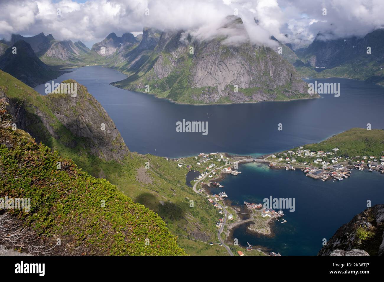 Reine, Sorvagen Norway - July 19, 2022: Beautiful scenery of ...