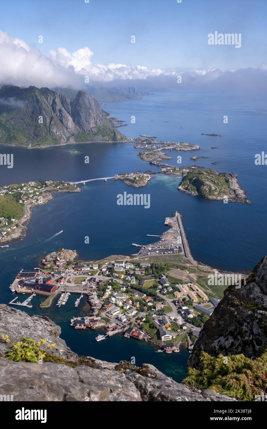 Reine, Sorvagen Norway - July 19, 2022: Beautiful scenery of ...