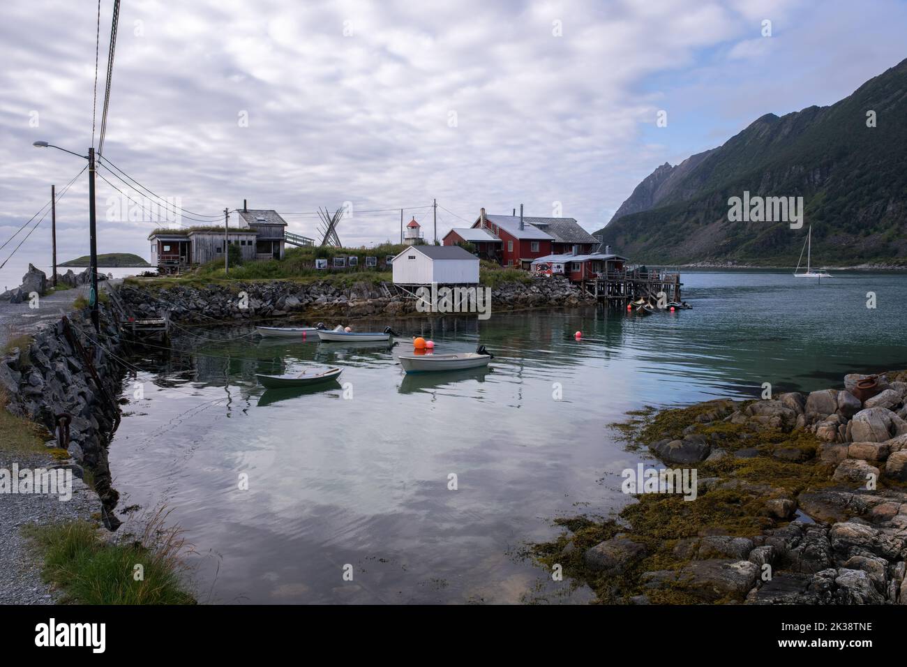 Wonderful landscapes in Norway. Nordland. Beautiful scenery of Senja ...