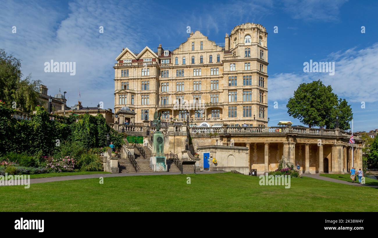 Views of Parade Gardens in the city of Bath, Somerset, UK Stock Photo ...