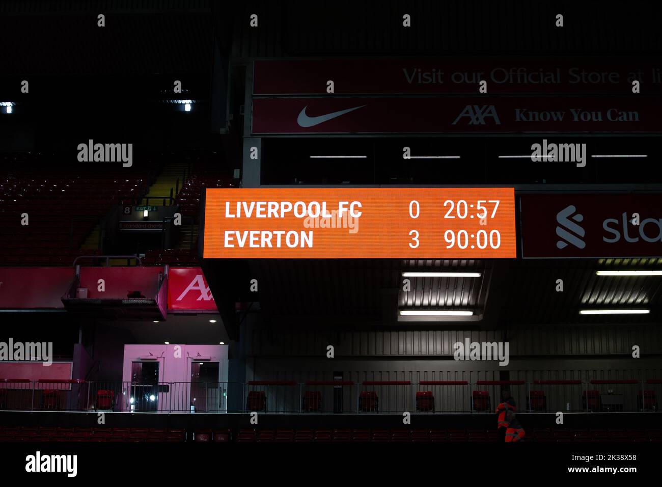 Full time result during the The Fa Women's Super League match Liverpool ...