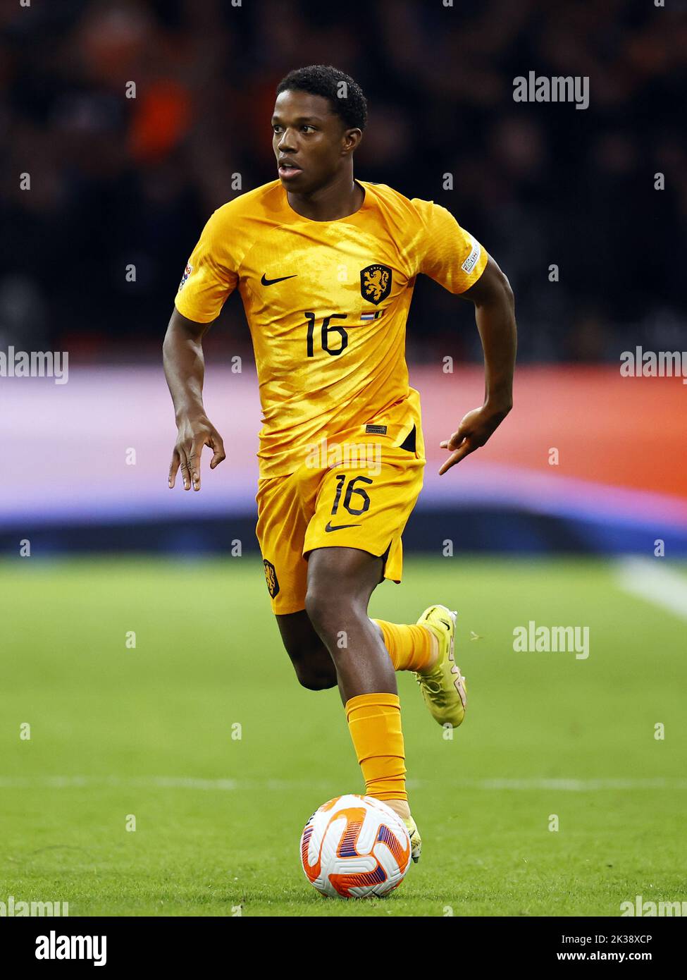 Amsterdam, Netherlands. 25th Sep, 2022. AMSTERDAM - Tyrell Malacia of ...