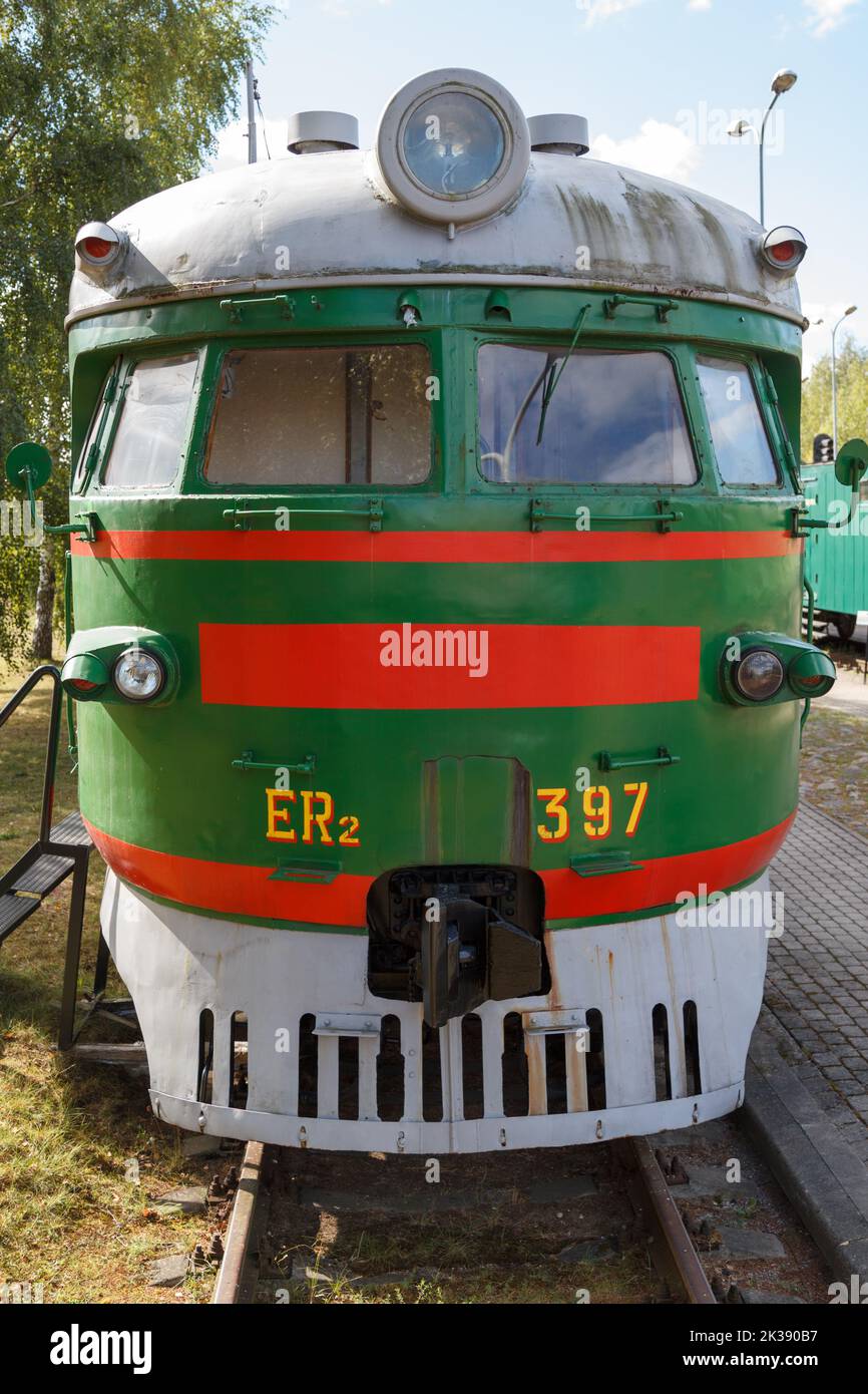 Riga ЭР2 Electric Train Unit at the Riga Railway Museum Stock Photo - Alamy