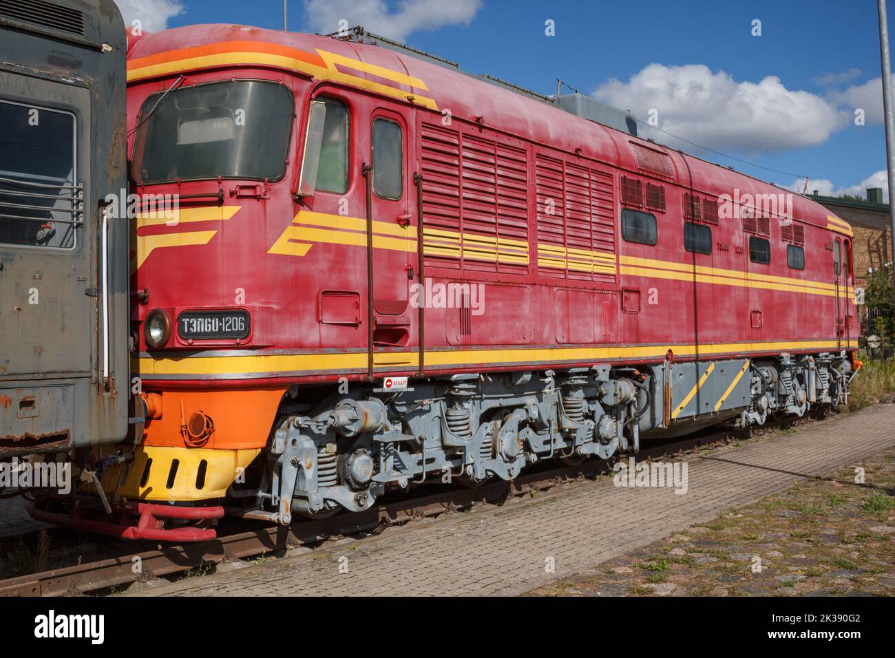Diesel locomotive at Riga Railway Museum Stock Photo - Alamy