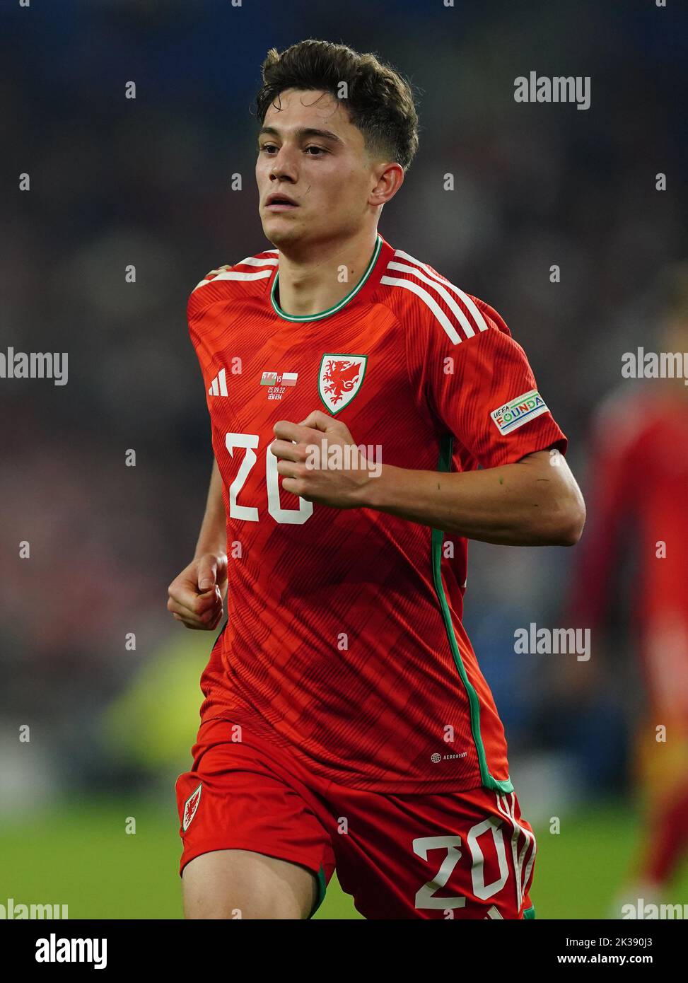 Wales’ Daniel James in action during the UEFA Nations League Group A ...