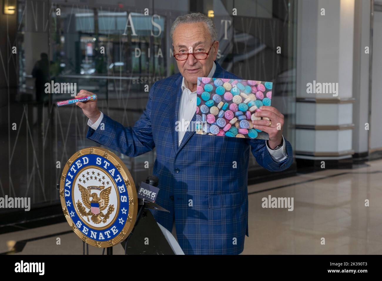 Senate Majority Leader, U.S. Senator Chuck Schumer (D-NY) holds a ...