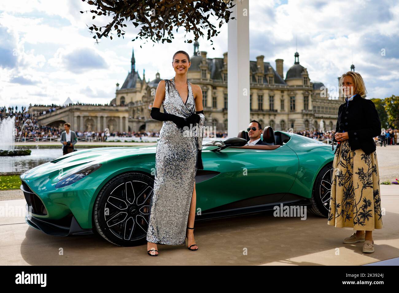 Aston Martin DBR22 during the 6th edition of the Chantilly Arts ...
