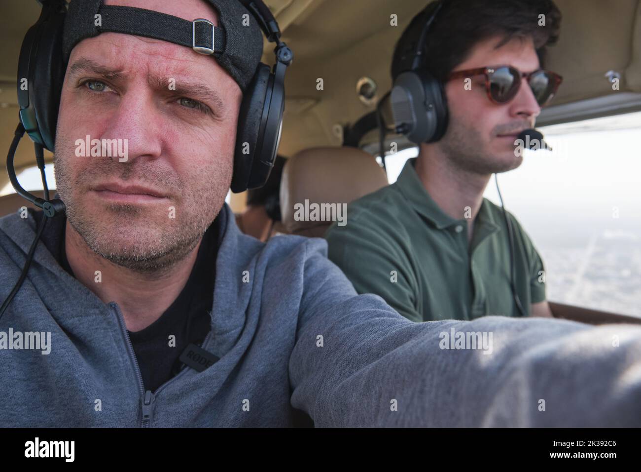 Man plane seat happy hi-res stock photography and images - Alamy