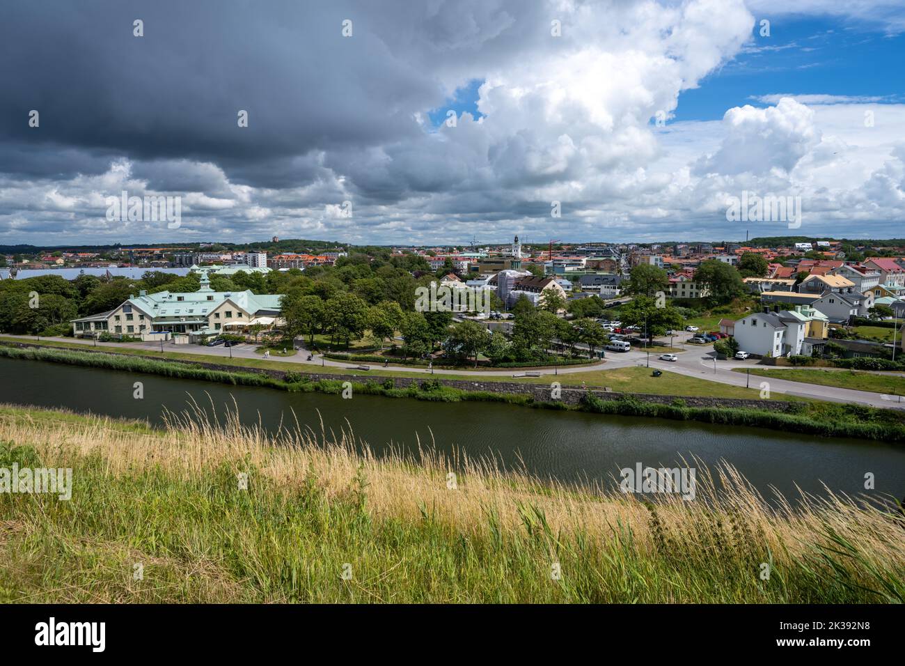 Varberg, Sweden - July 04 2022: View of Varberg from atop Varberg ...
