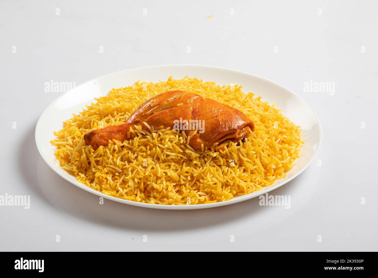 Arabian platter kabab rice isolated on white Stock Photo - Alamy