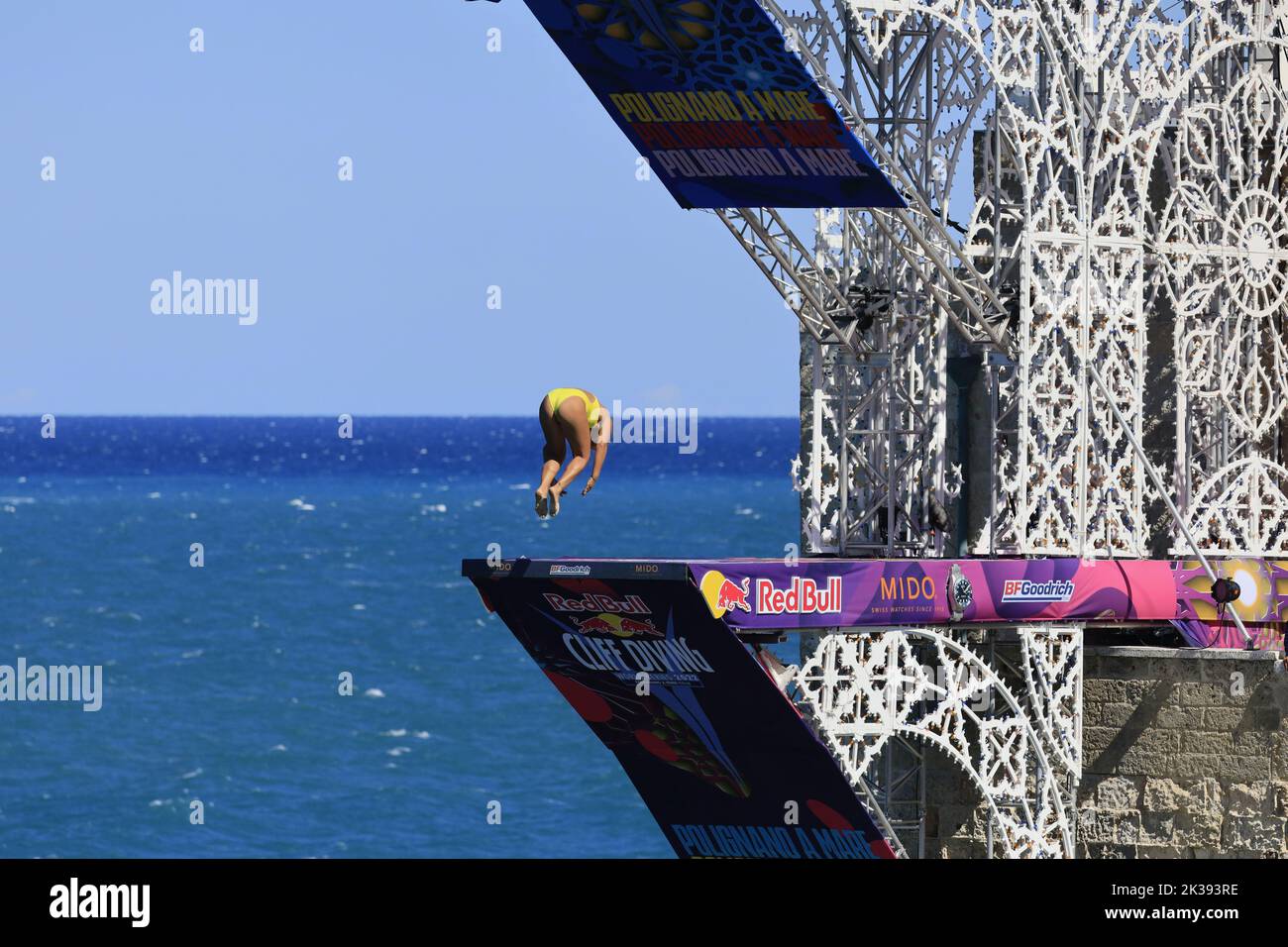 Polignano a Mare, Italy, September 18, 2022. Red Bull Cliff Diving ...
