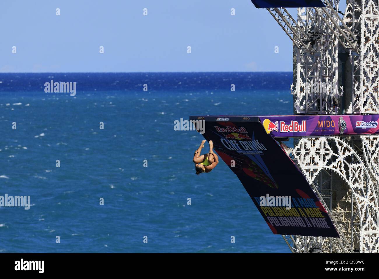 Polignano a Mare, Italy, September 18, 2022. Red Bull Cliff Diving ...