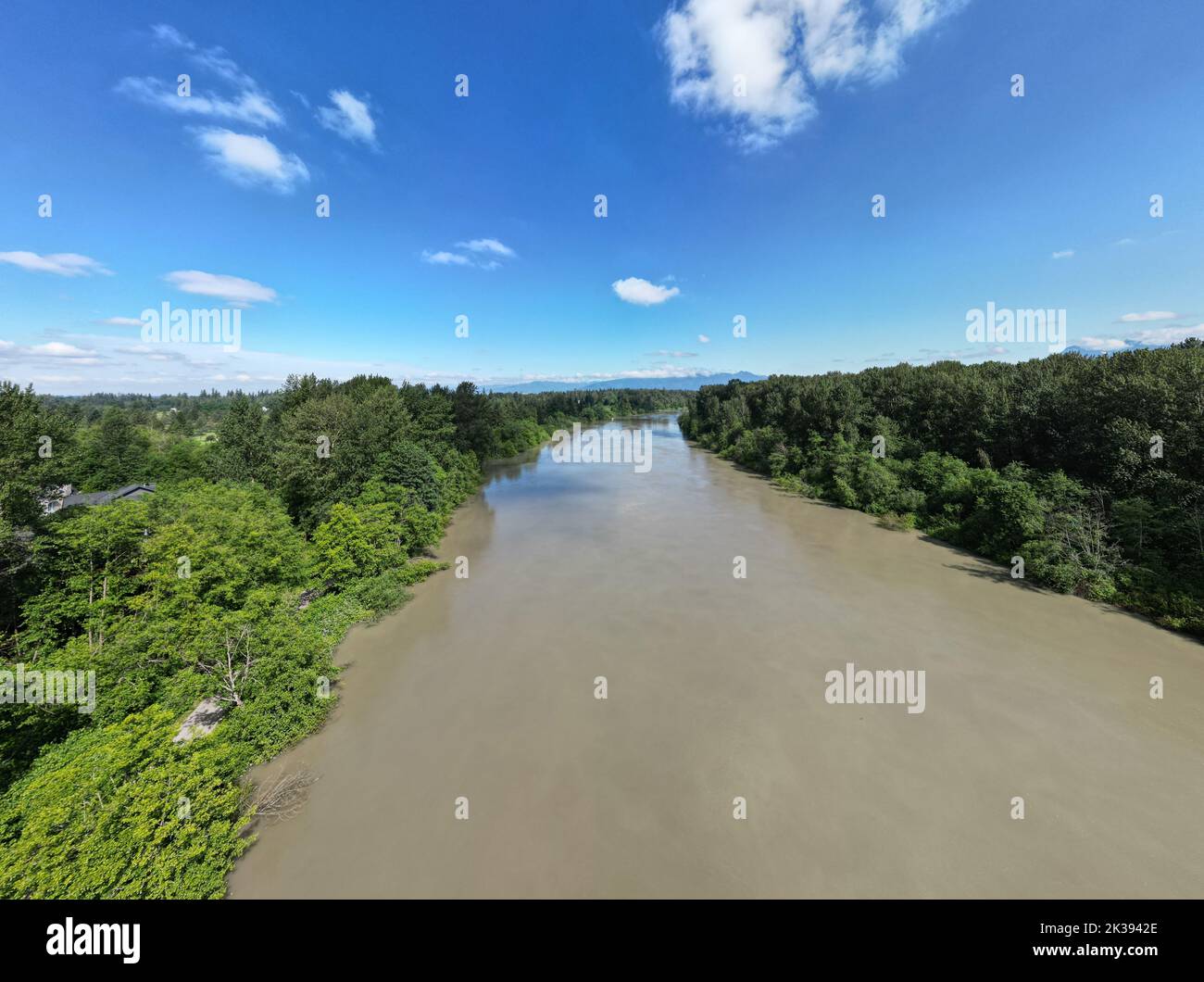 A landscape view of the Fraser River. Vancouver, BC Stock Photo - Alamy