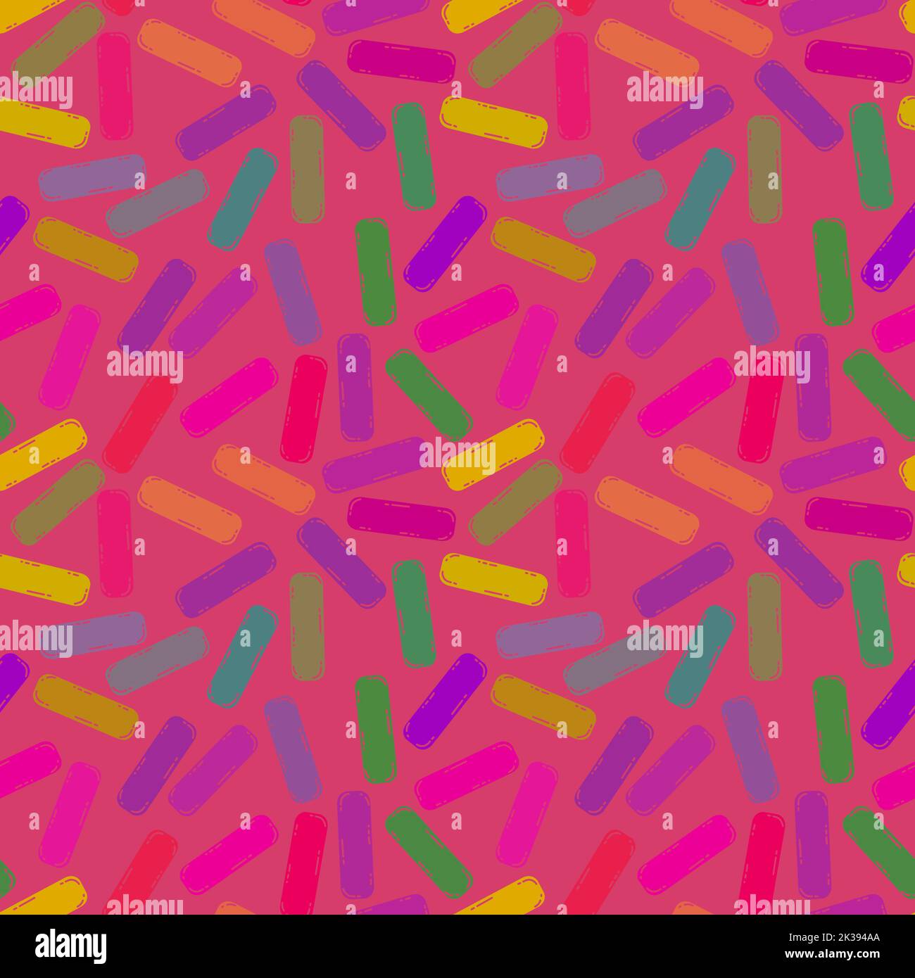 Festive sugar sprinkles seamless birthday cake pattern for wrapping ...