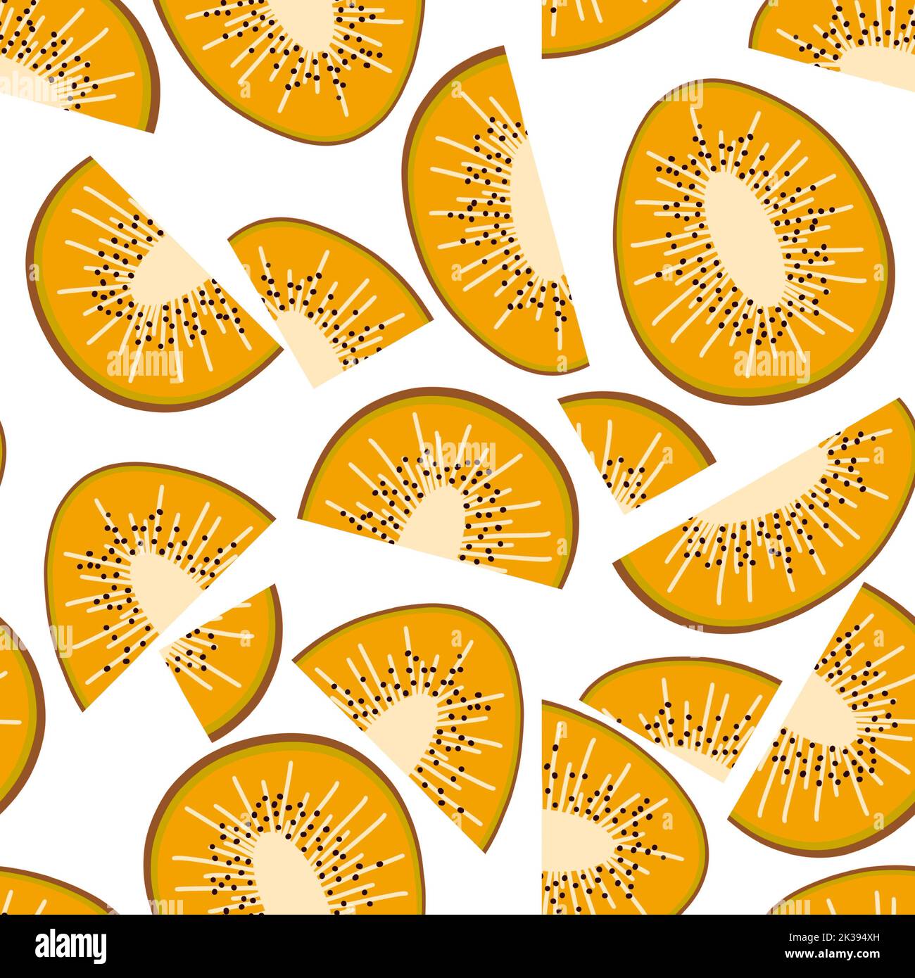 Summer fruit seamless kiwi pattern for wrapping paper and kids clothes ...