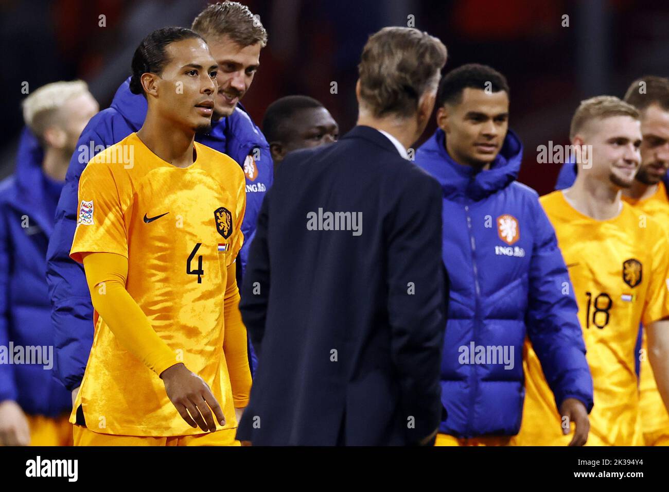 Amsterdam, Netherlands. 25th Sep, 2022. AMSTERDAM - (LR) Virgil van ...