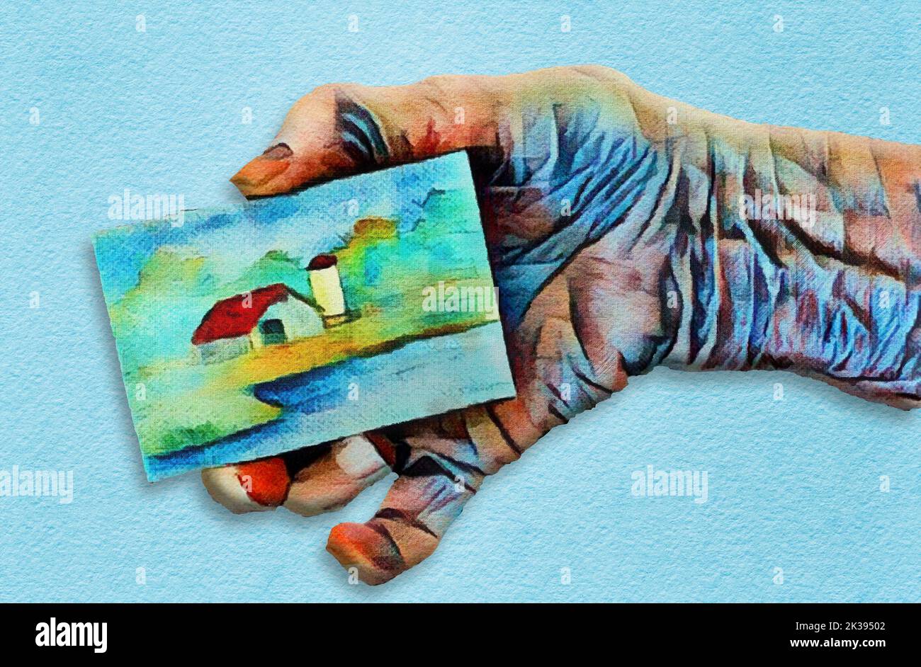 Handicraft painting hi-res stock photography and images - Alamy