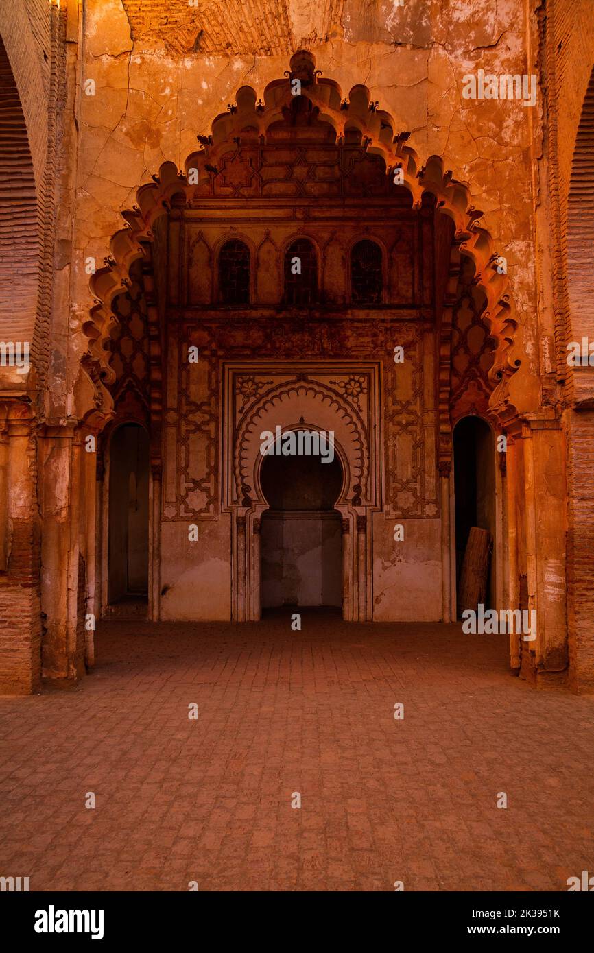 A vertical shot of the Tinmal Mosque in Morocco Stock Photo - Alamy
