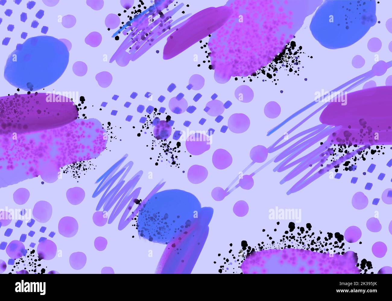 Abstract color paint background with polka dots and spots for fabrics ...