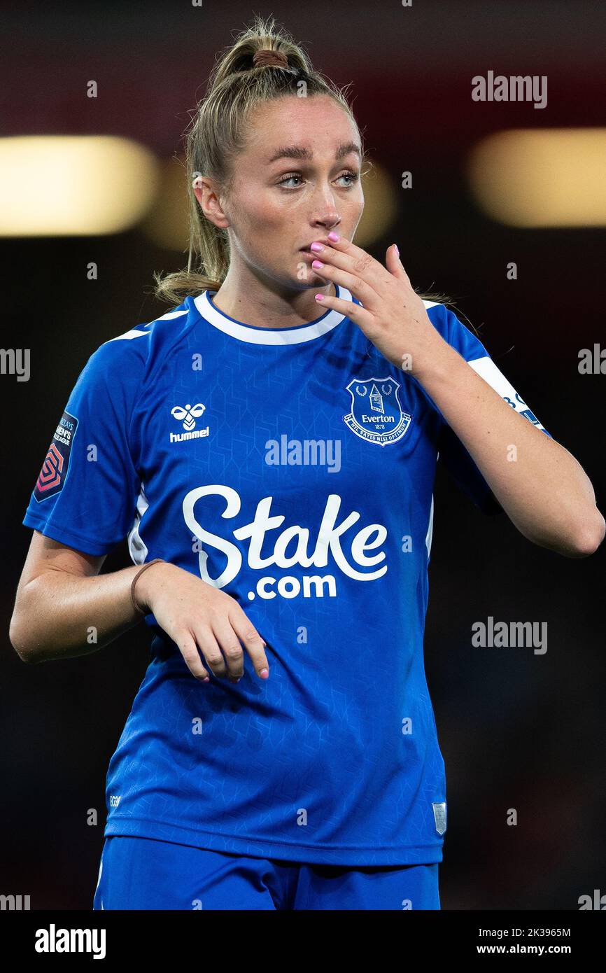 During fa womens super league match anfield hi-res stock photography ...