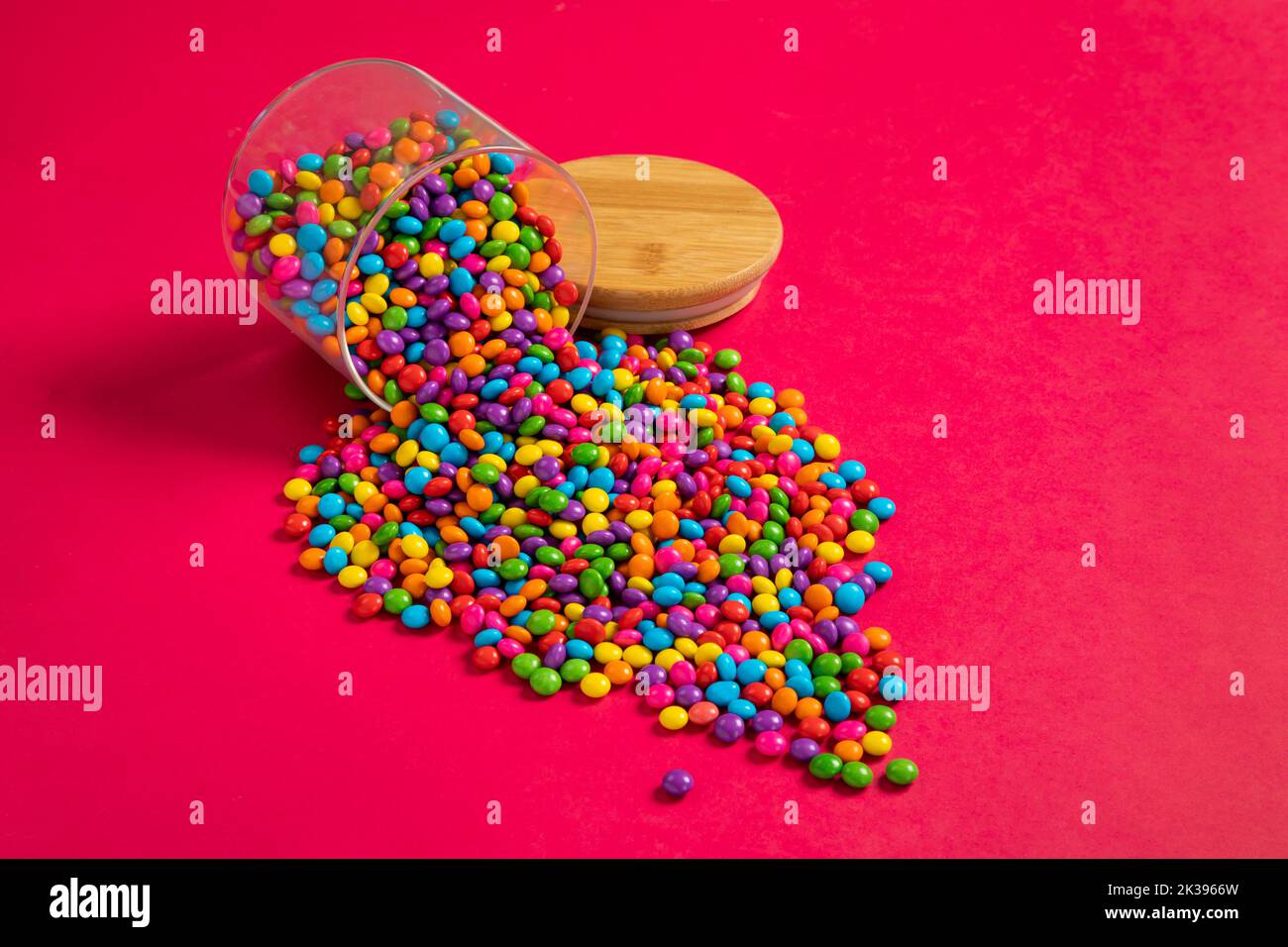 Assorted bright colorful Chocolate candy's, Sugar Coated Chocolate Gems ...