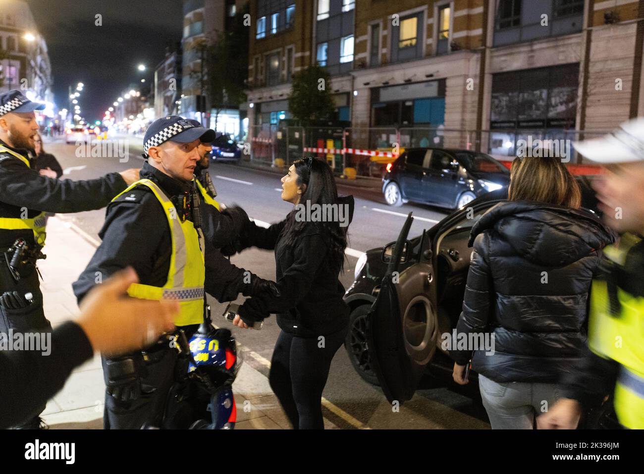 Two women are asked to leave the area after stoping to clash with ...