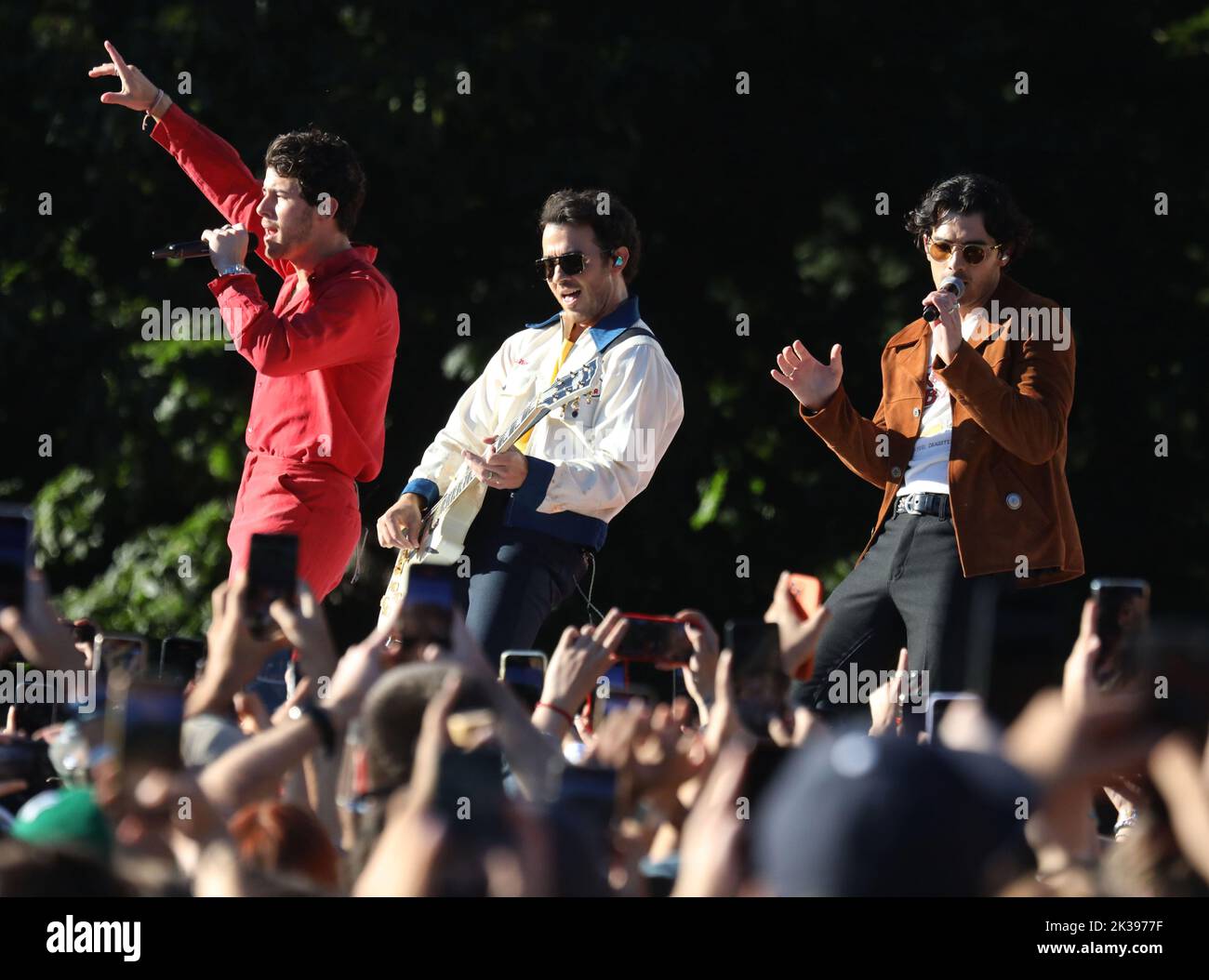 September 24, 2022, New York City, New York, USA: NICK JONAS, KEVIN ...