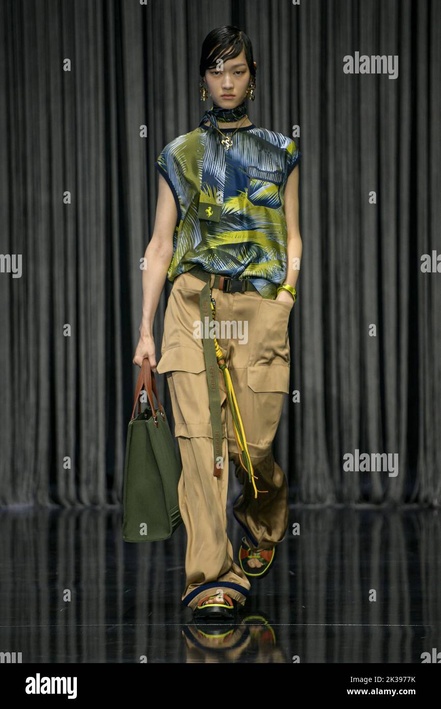 Milan, Italy. 25th Sep, 2022. Milan, Milan Fashion Week, Woman Spring ...