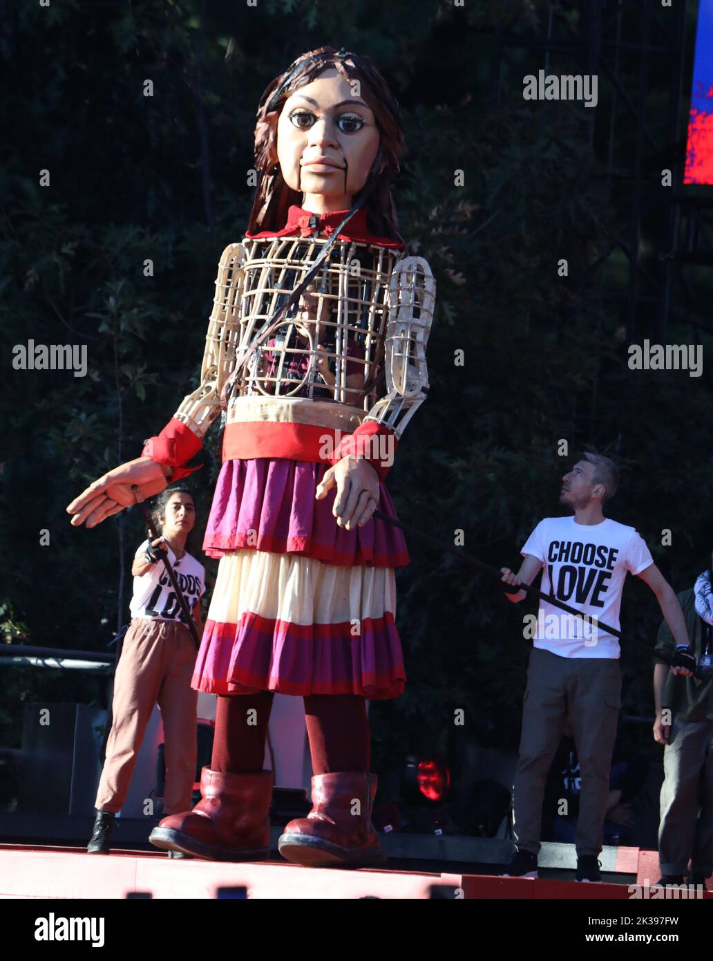 September 24, 2022, New York City, New York, USA: LITTLE AMAL refugee ...