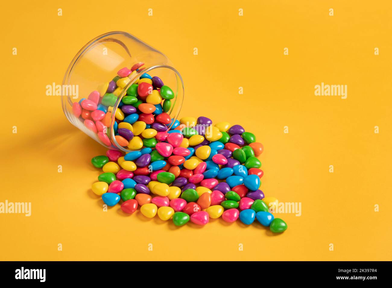 Assorted bright colorful Chocolate candy's, Sugar Coated Chocolate Gems ...