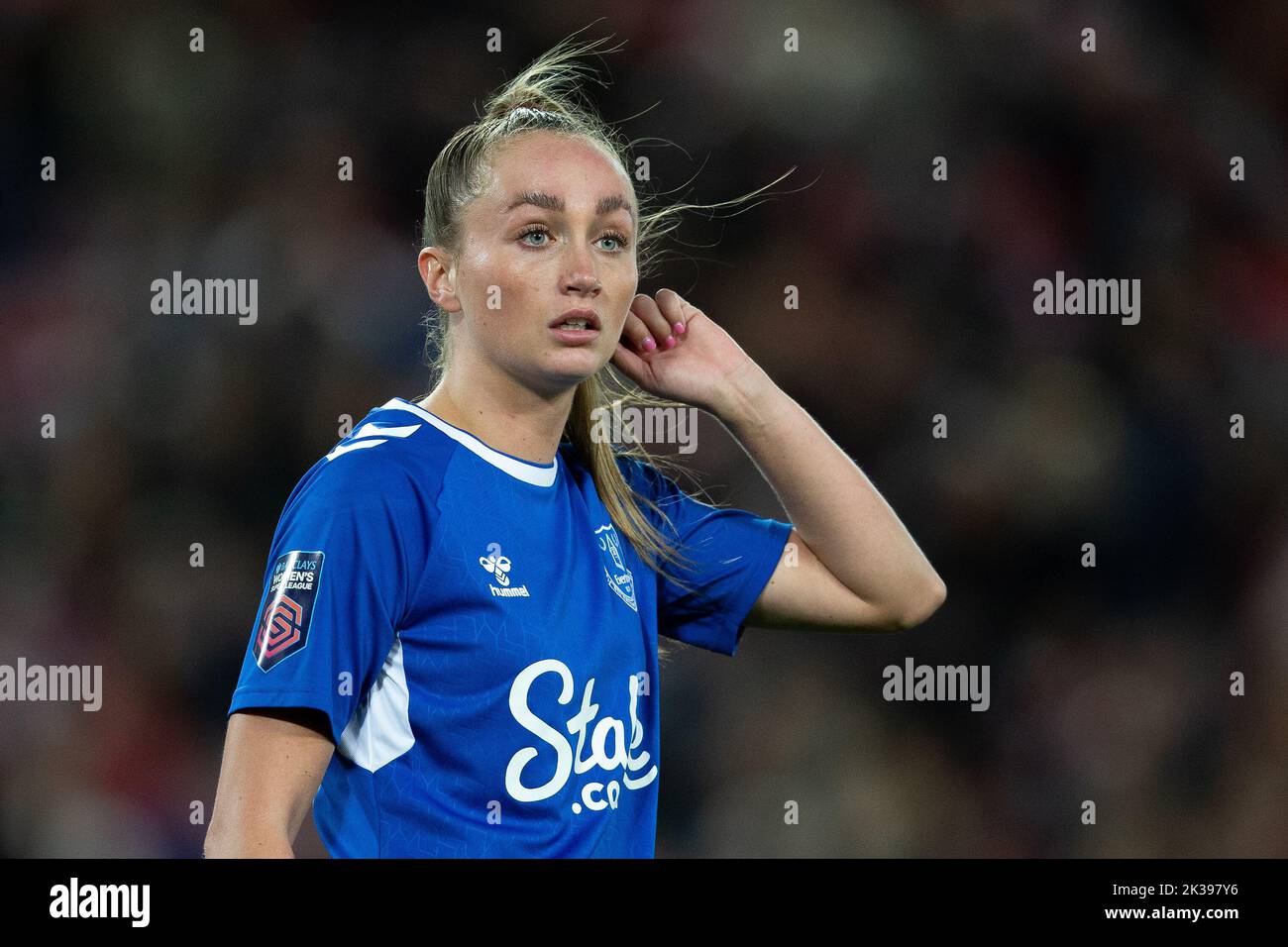 Megan Finnigan 20 Of Everton Women During The The Fa Womens Super