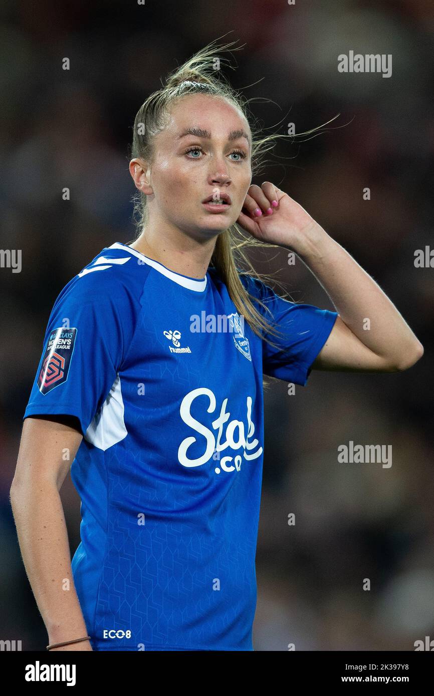 Megan Finnigan 20 Of Everton Women During The The Fa Womens Super
