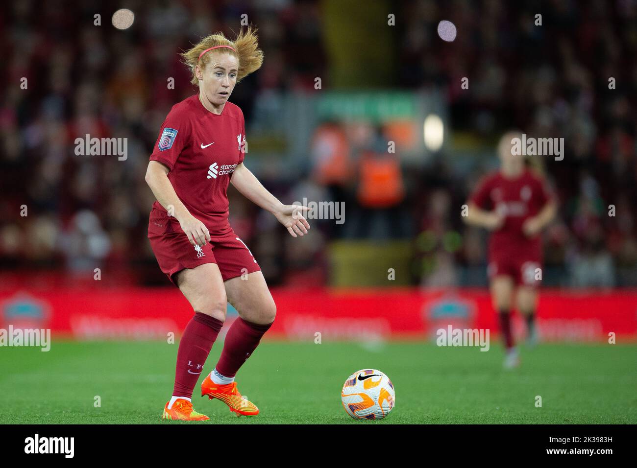 Rachel Furness #10 of Liverpool Women in possession during the The Fa ...