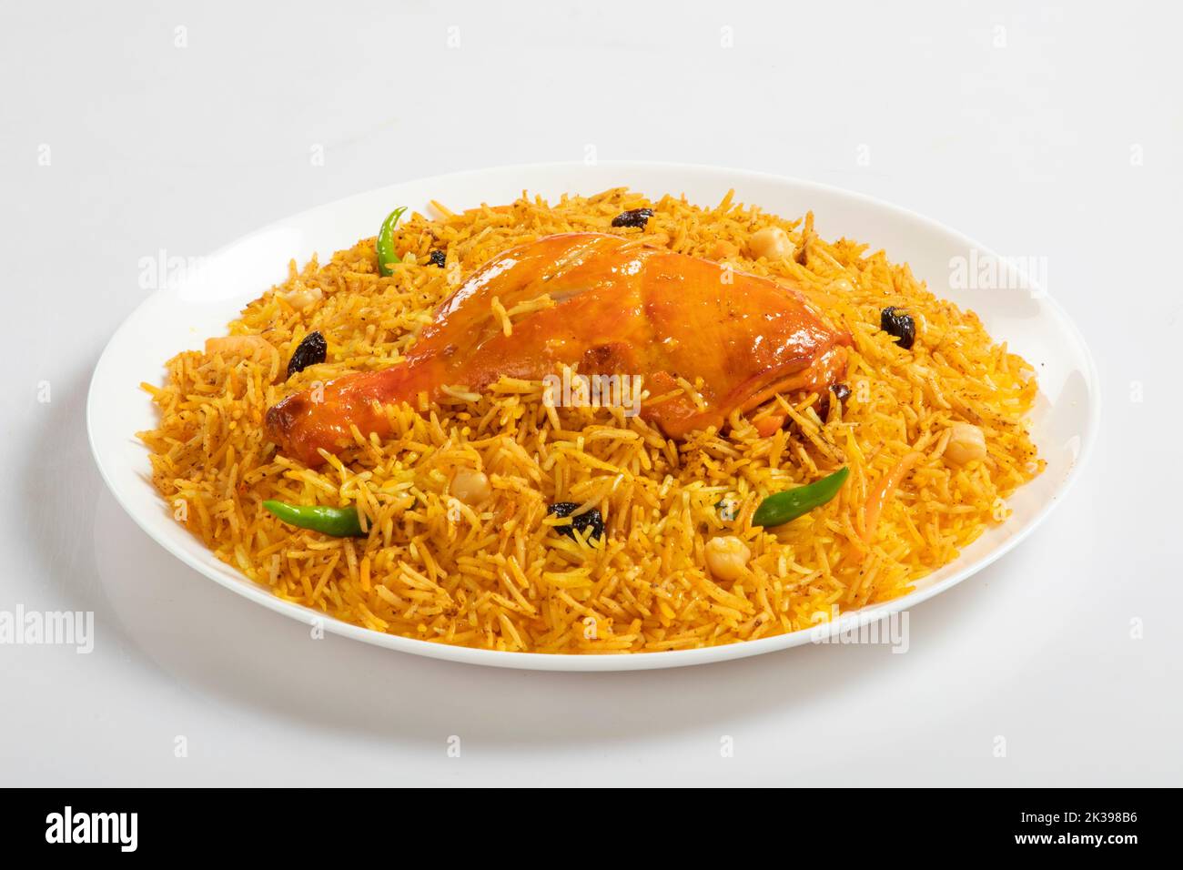 Arabian platter kabab rice isolated on white Stock Photo - Alamy