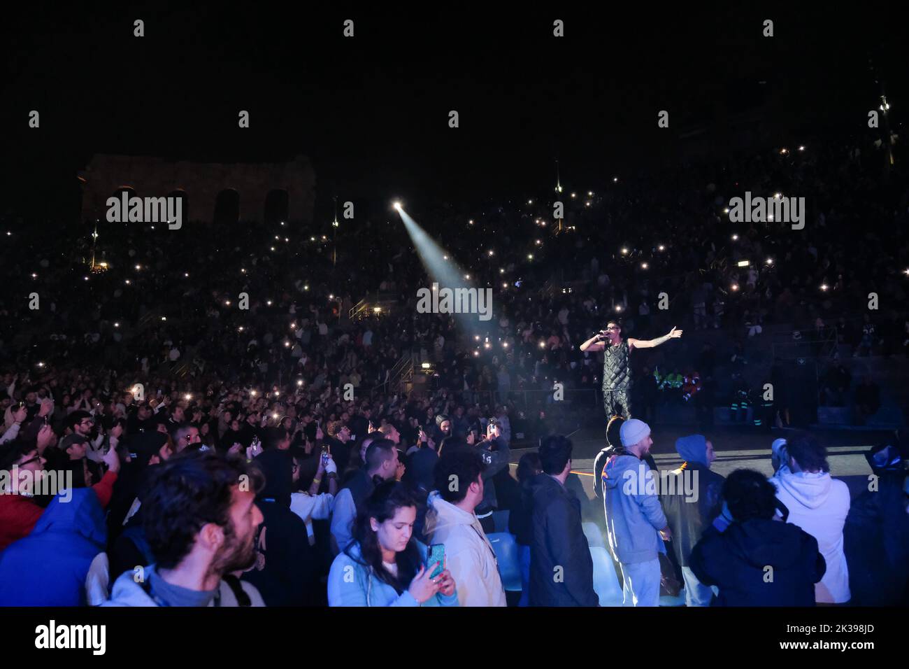Arena di Verona, Verona, Italy, September 25, 2022, Marracash during ...