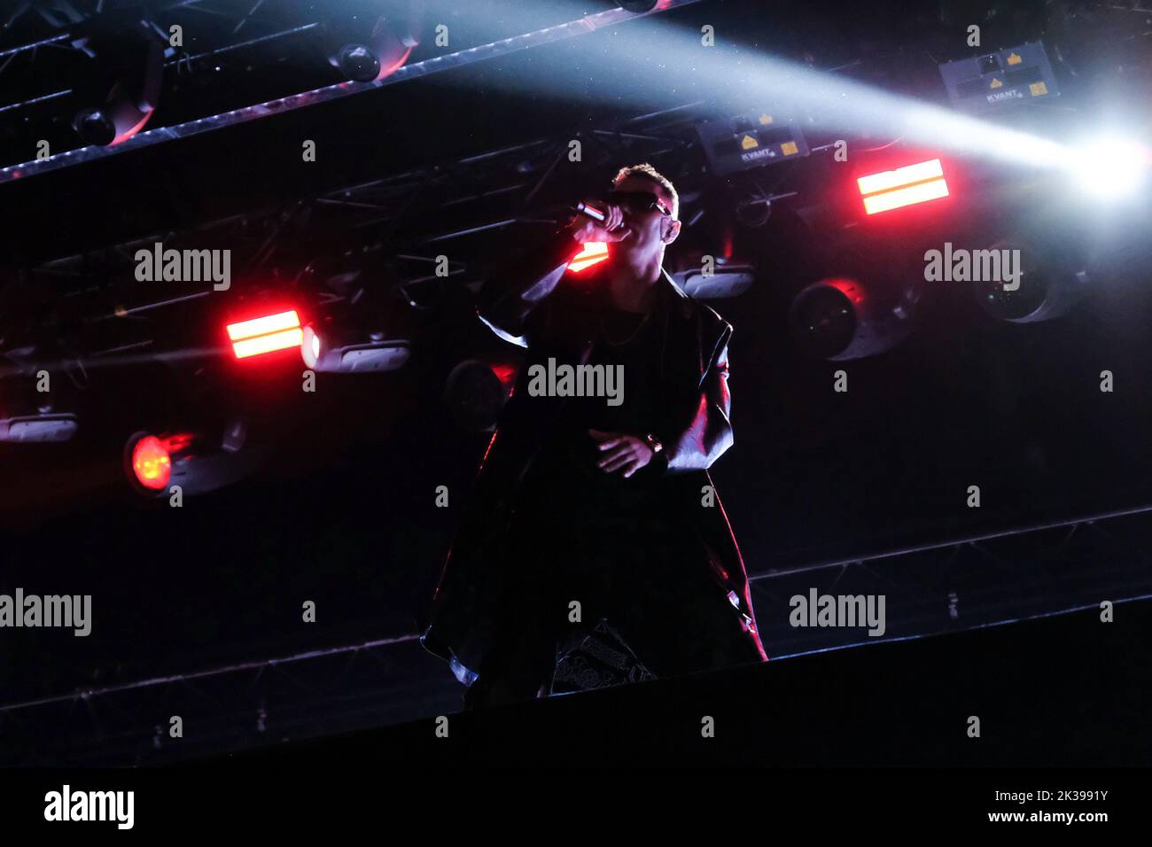 Verona, Italy. 25th September, 2022. The Italian rappers Fabio Bartolo ...