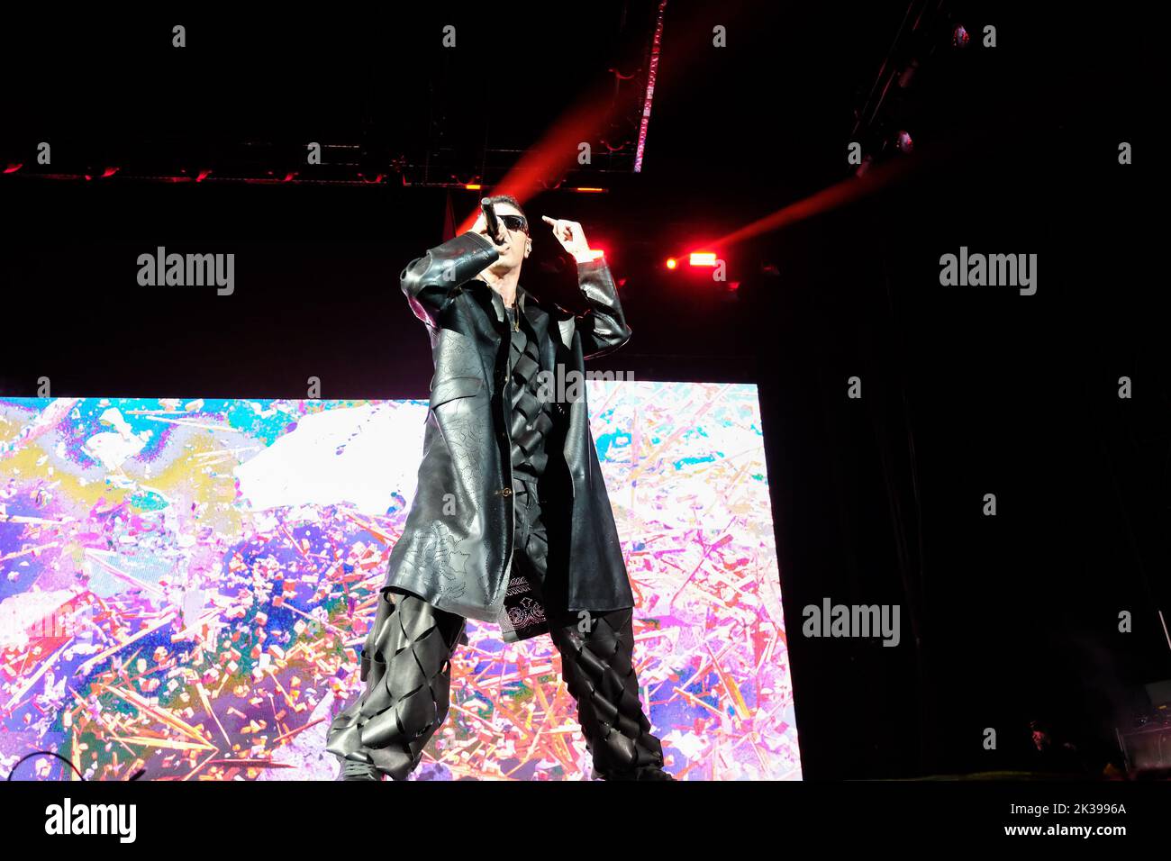 Verona, Italy. 25th September, 2022. The Italian rappers Fabio Bartolo ...