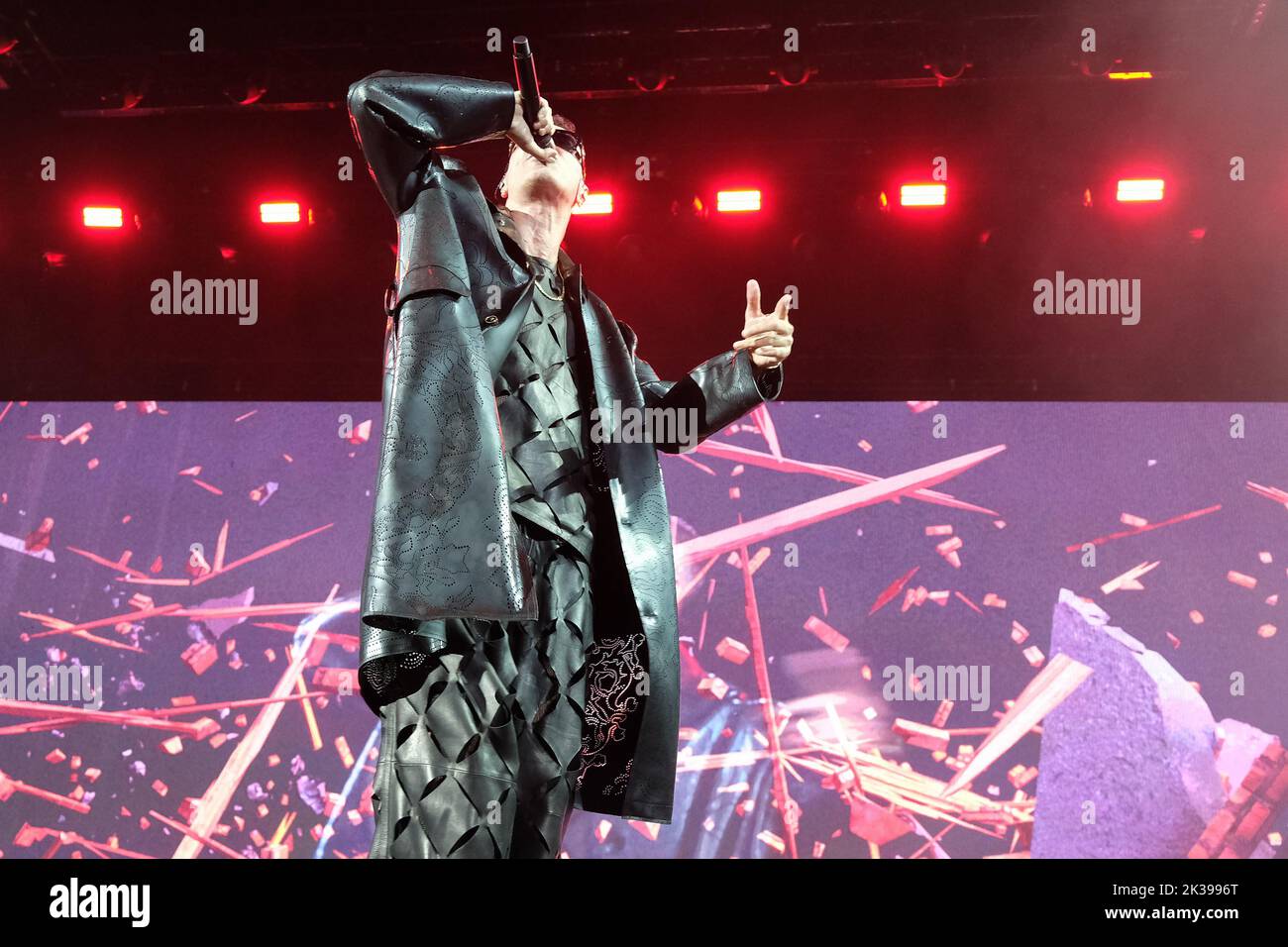 Verona, Italy. 25th September, 2022. The Italian rappers Fabio Bartolo ...