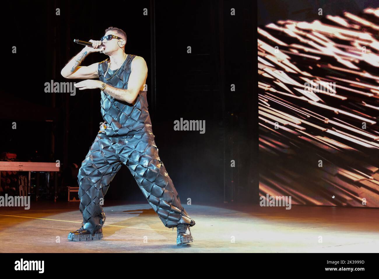 Verona, Italy. 25th September, 2022. The Italian rappers Fabio Bartolo ...