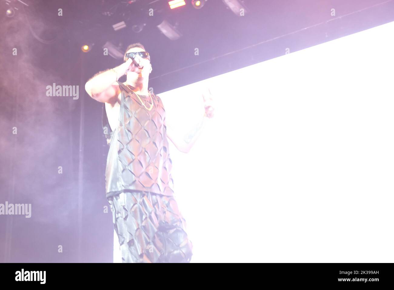 Verona, Italy. 25th September, 2022. The Italian rappers Fabio Bartolo ...