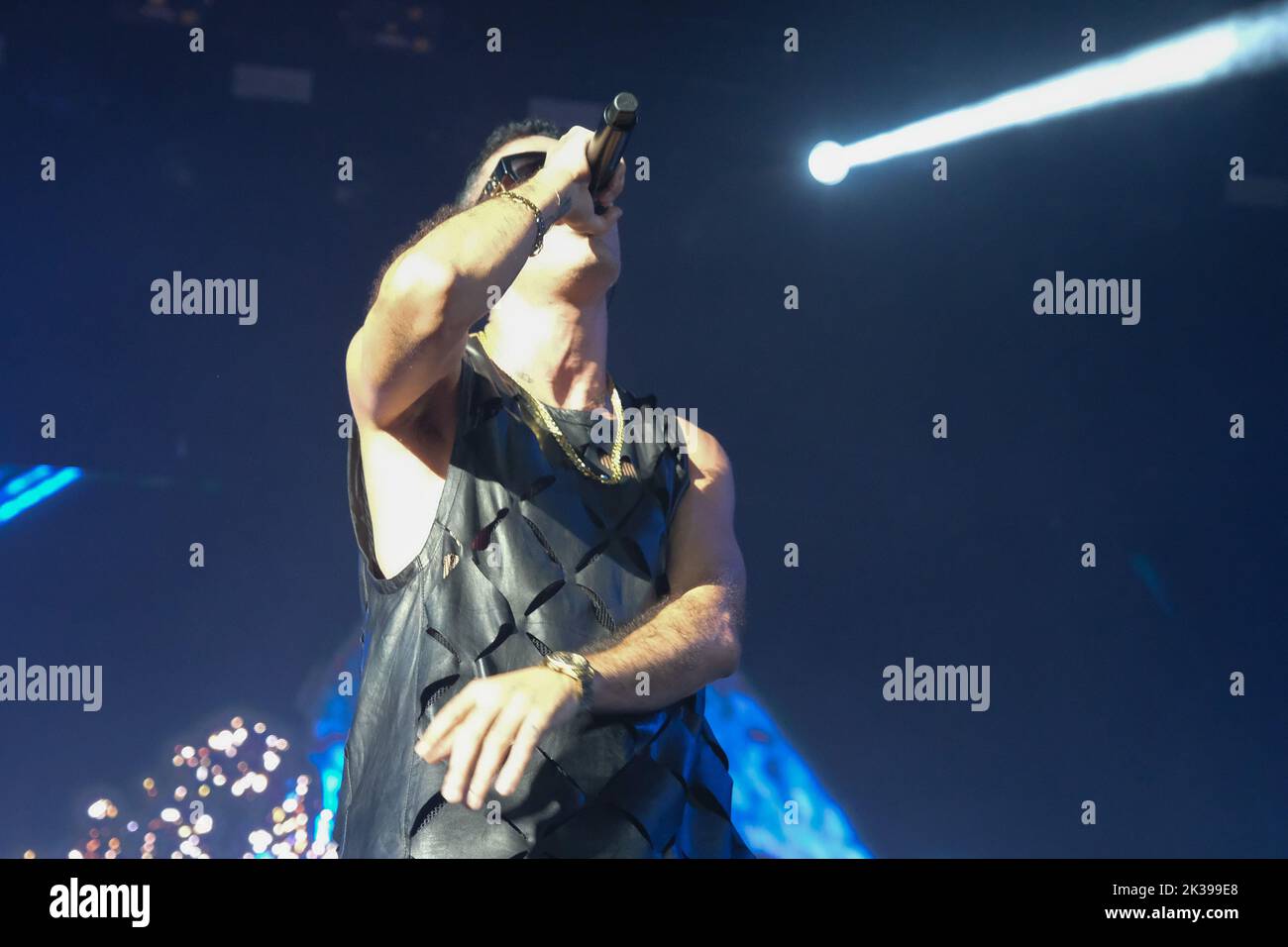 Verona, Italy. 25th September, 2022. The Italian rappers Fabio Bartolo ...